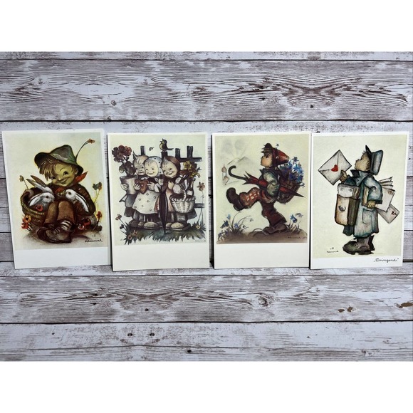 Other | Hummel Postcards Children Vintage Hilde West Germany Lot Of 4 ...